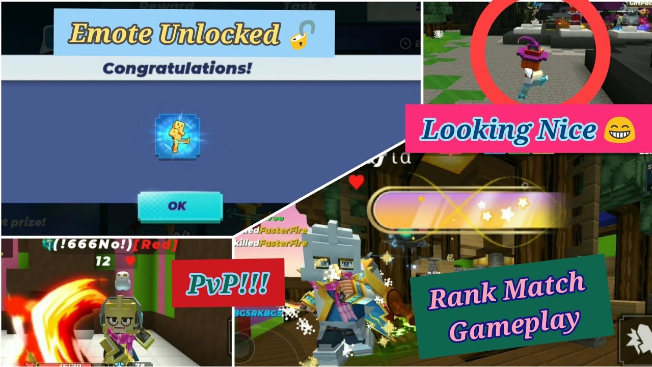 🔥(EMOTE UNLOCKING)😱||Rank Pushing in bedwars 😎 [Blockman go] - YouTube