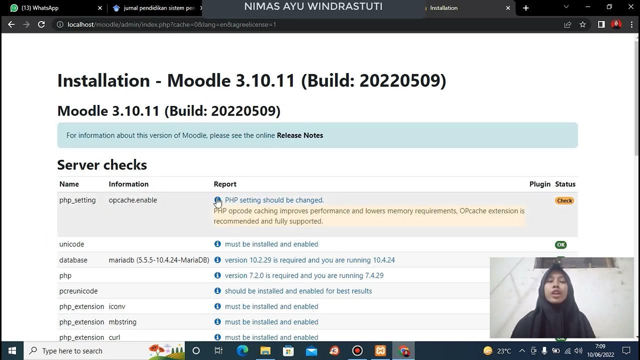 TUTORIAL INSTALASI MOODLE DI LOCALHOST (XAMPP) - PEMROGRAMAN CMS - YouTube