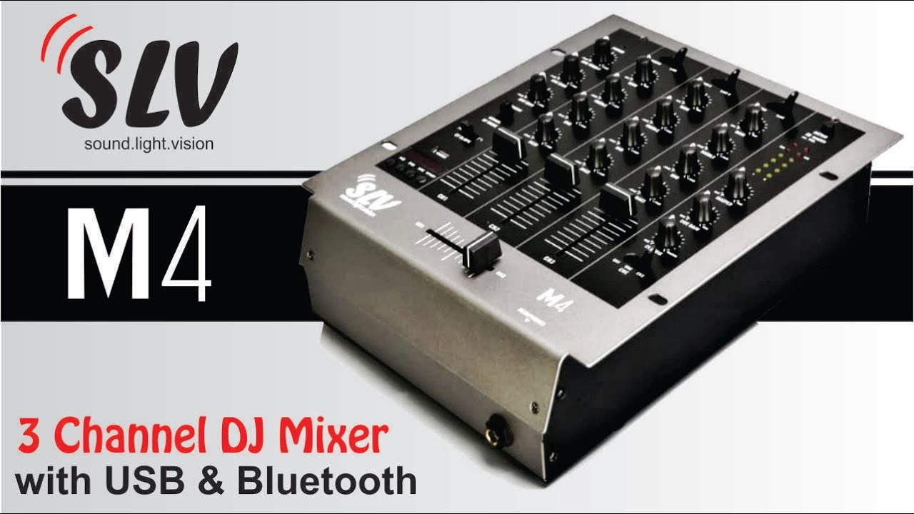 SLV M4 DJ MIXER - Review Unboxing & Details - YouTube