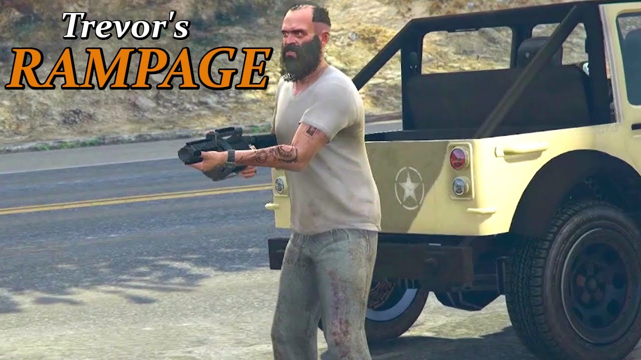 GTA 5 - Trevor's RAMPAGE - YouTube