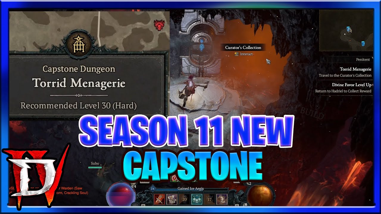 Diablo 4 Season 11 New Capstone Dungeon Torrid Menageric (Capstone 1 ...
