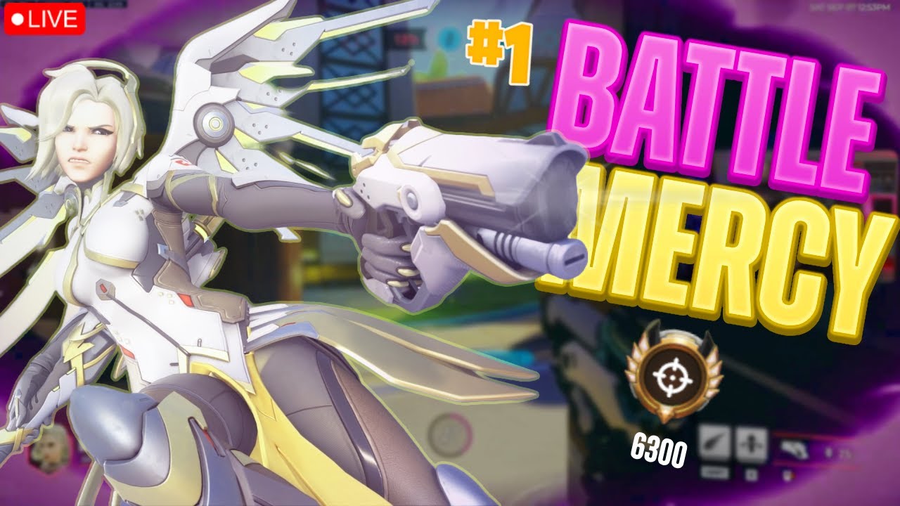 OVERWATCH SEASON 12 #1 BATTLE MERCY !! - YouTube