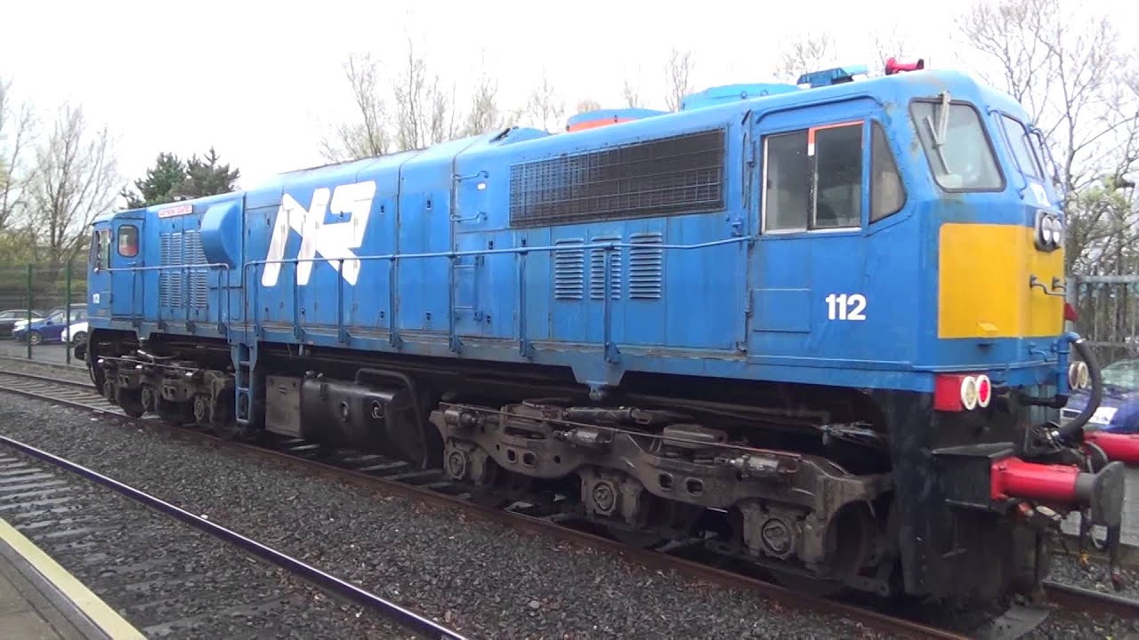 NIR 111 Class loco 112 - Ballast Train - Belfast Central & Whiteabbey 2 ...