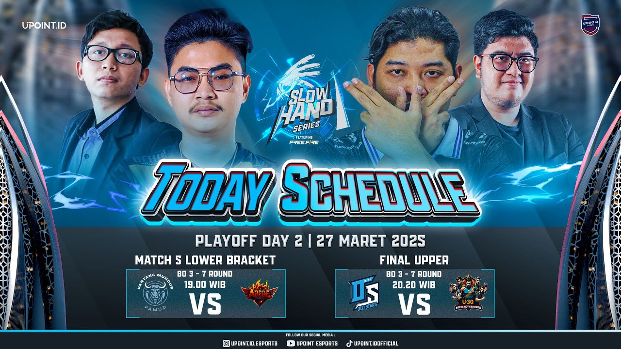 🔴 [LIVE] FREE FIRE SLOW HAND SERIES SEASON 2 - PLAY OFF DAY 2 - YouTube