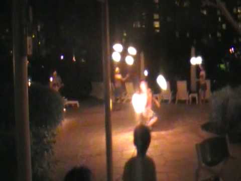 Fire Dance Finale Sunset Show Guam @ Hyatt Breezes BBQ - YouTube