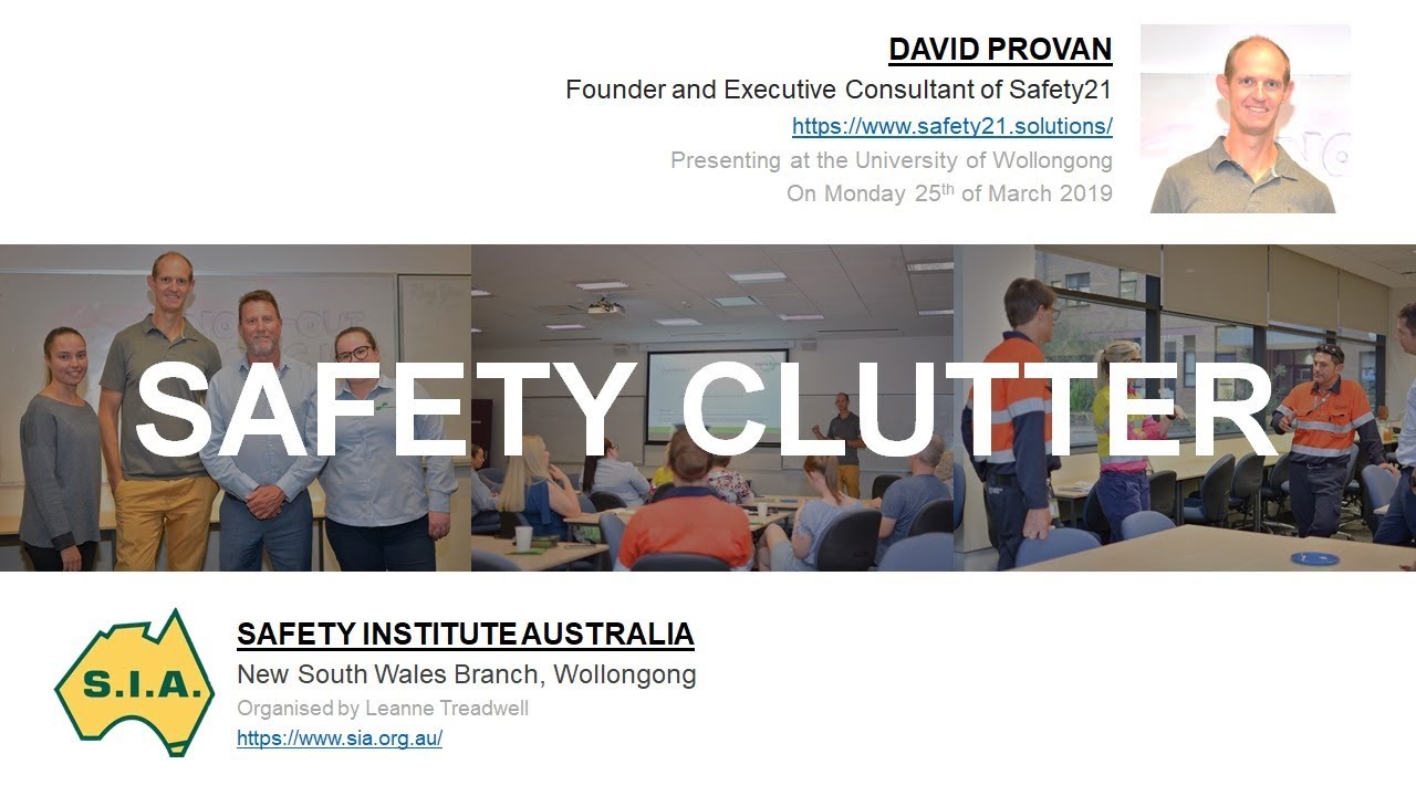 Safety Clutter by David Provan, Mar-2019 - YouTube