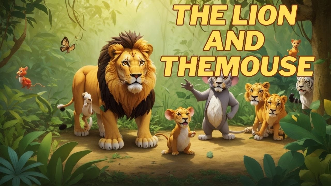 The Lion and the Mouse || Bedtime Story for kids in English || Bedtime ...