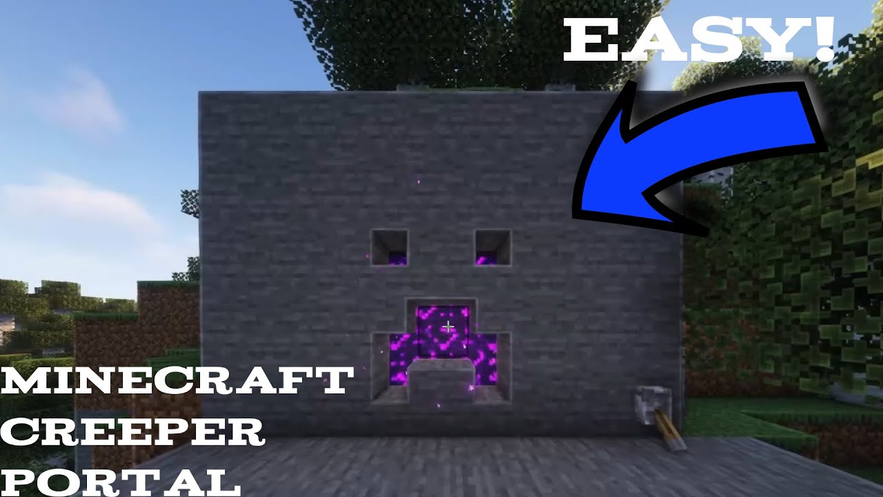 Minecraft Creeper Portal tutorial! - YouTube