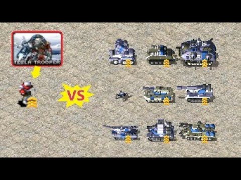 Tesla Trooper vs Tanks - Red Alert 2 - YouTube