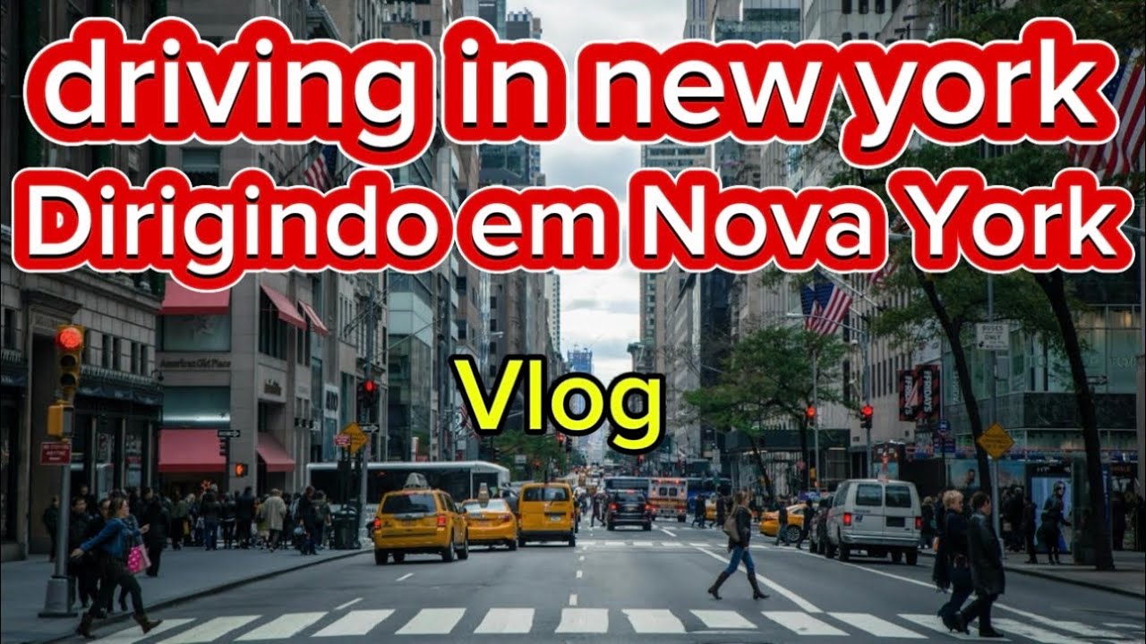 Vlog de carro nas ruas de New York, conheça nova York como um americano ...