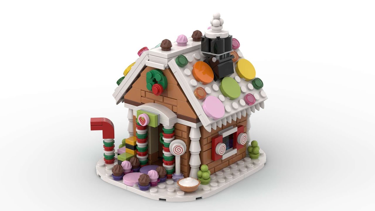 Lego 40139 Gingerbread House Speed Build LDD by PLegoBB - YouTube