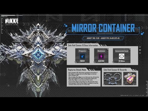 Solo Raid LVL V Boss Mirror Container | Goddess Of Victory : NIKKE ...