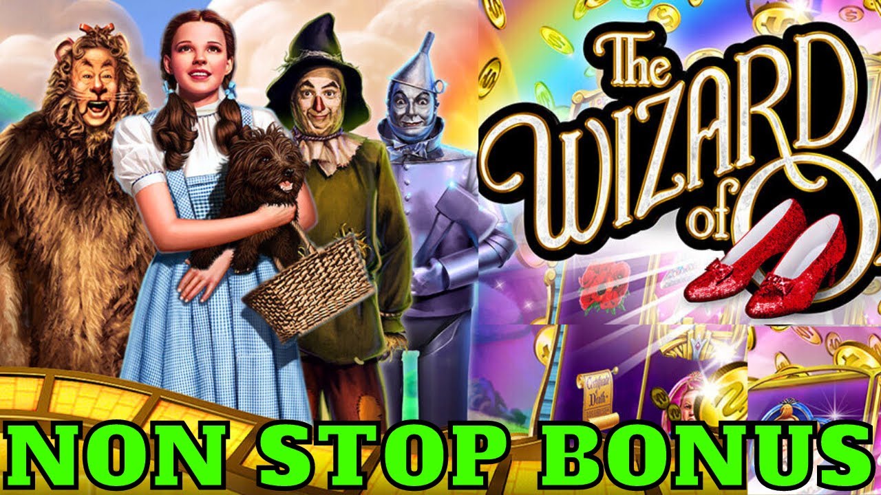 NON STOP Bonuses On High Limit Wizard Of Oz Slot - YouTube
