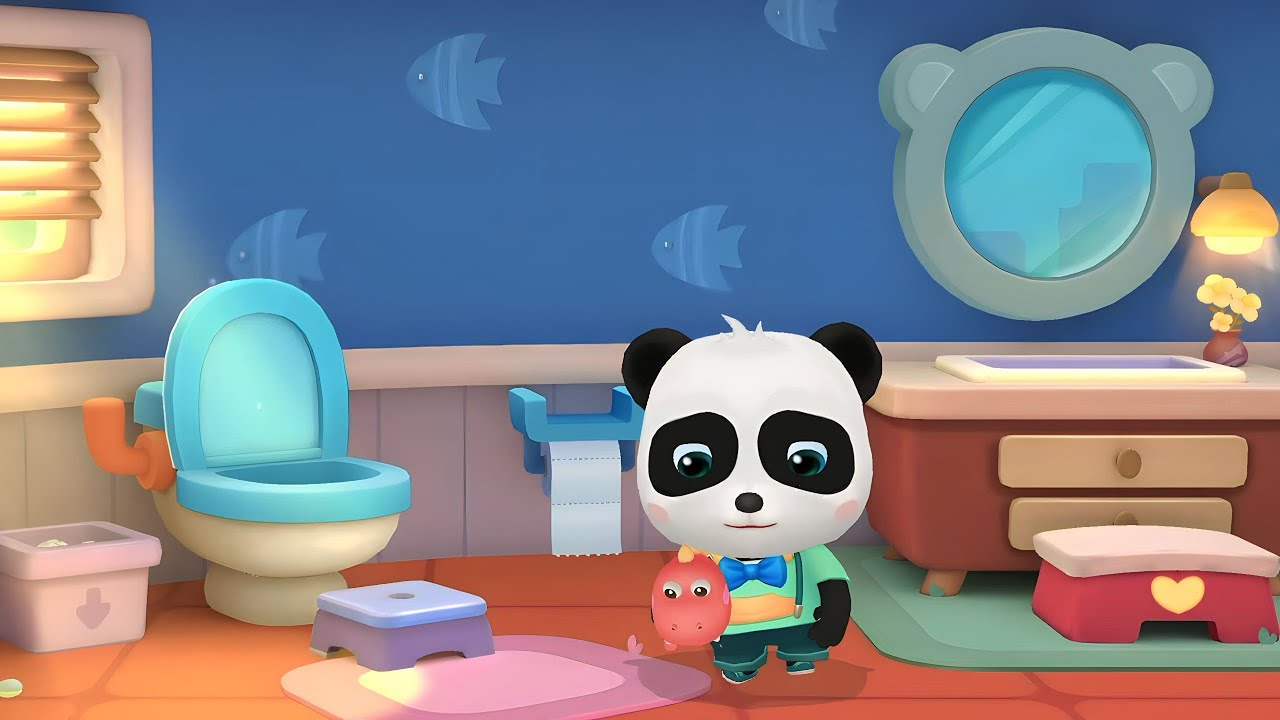 AJARKAN KEBIASAAN BAIK PADA PANDA KIKI SAAT MENGGUNAKAN TOILET | GAME ...