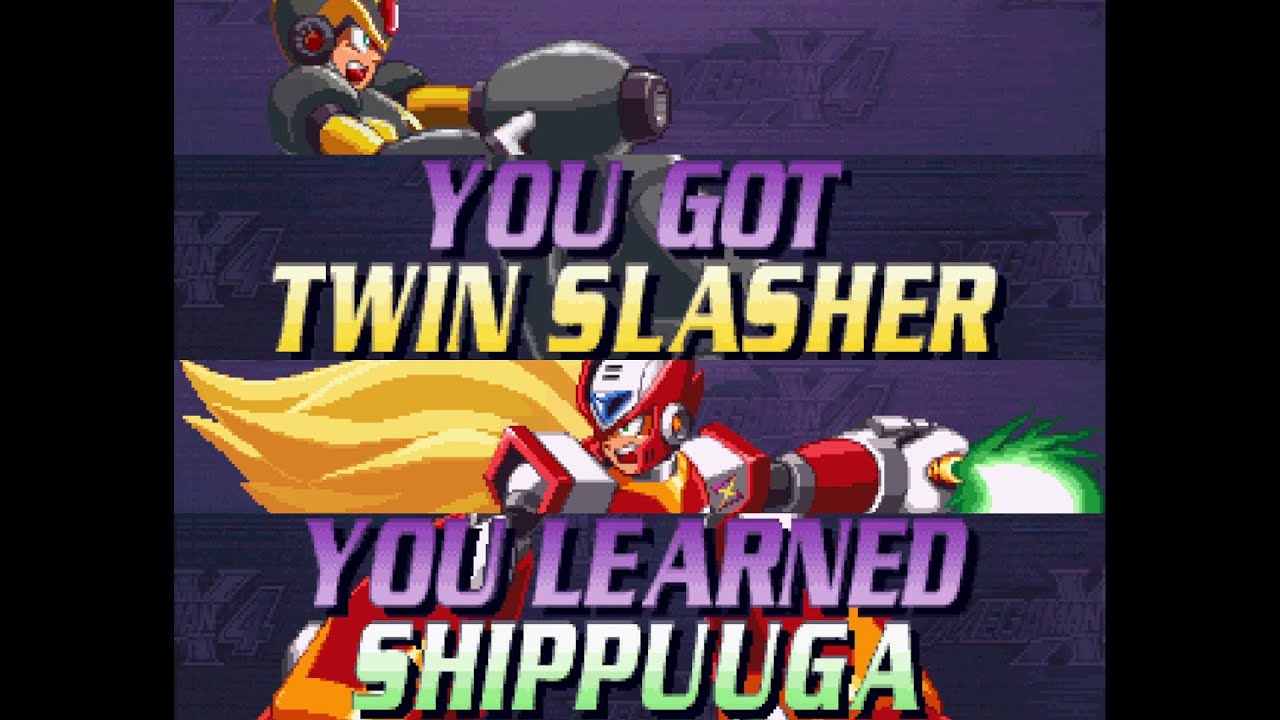 Mega Man X4 | [PS1] [All "Get Weapons" and "Get Skills" voice lines ...