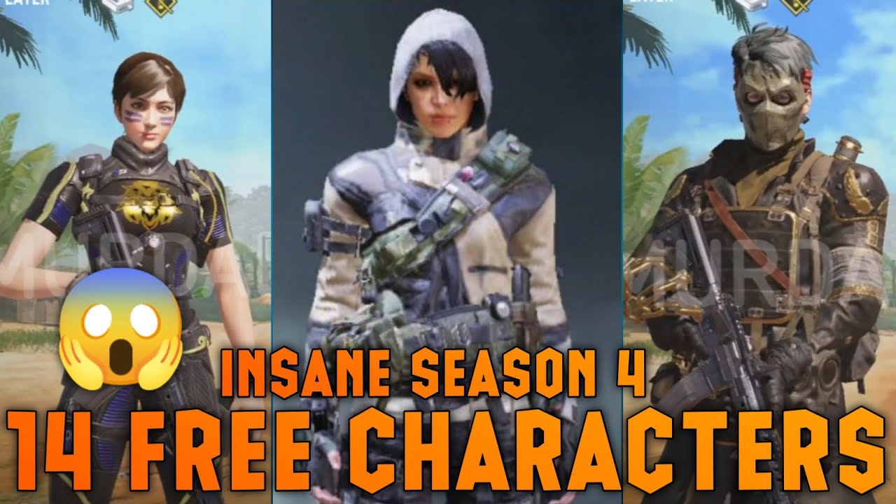 CODM INSANE HOW TO GET 14 FREE CHARACTERS IN SEASON 4 SPURNED & BURNED ...