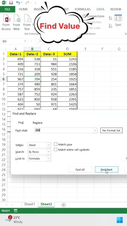 How to Quickly Find Any Value in Excel – Easy Search Tip!#excel - YouTube