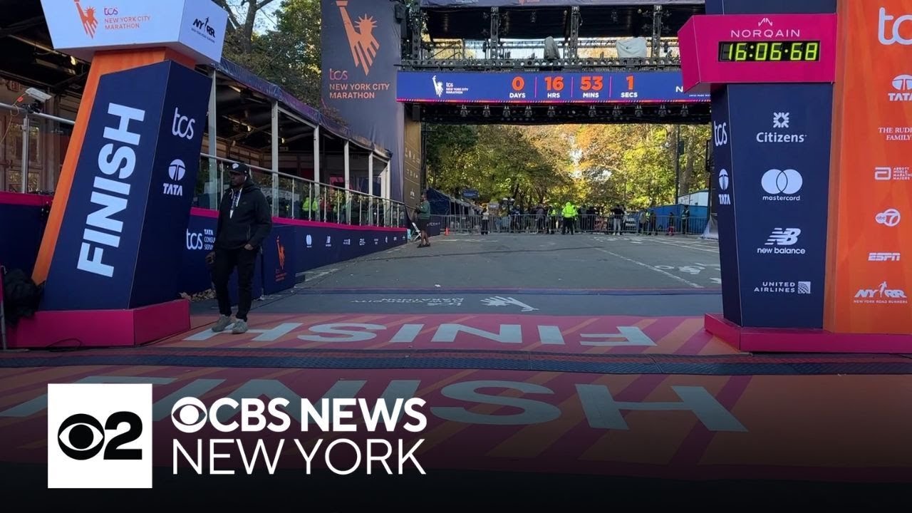 Runners ready to hit the pavement for 2024 NYC Marathon - YouTube