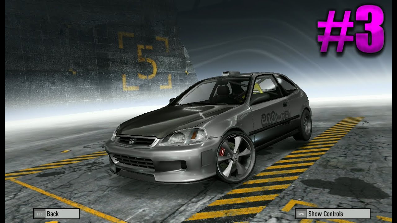 NFS: PRO STREET - Tunando Civic Para GRIP #3 - YouTube