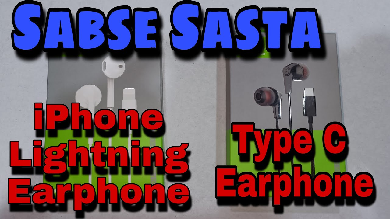 Sabse Sasta Lightning Earphone | Best Earphone For Your iPhone Device ...