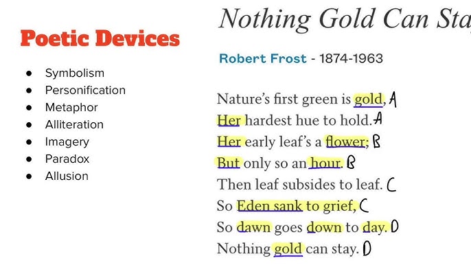Nothing Gold Can Stay Poem The Outsiders | Sitedoct.org