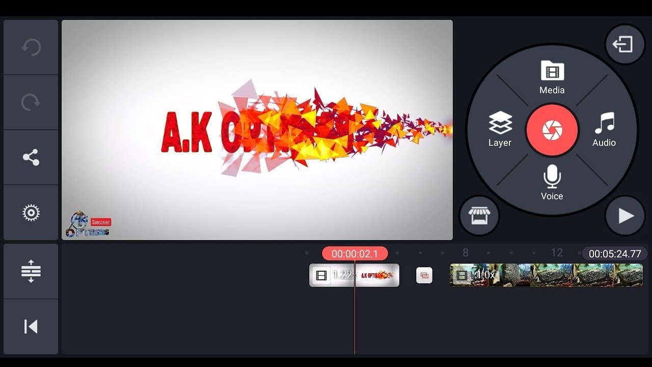 How to make a Particle intro in kinemaster || kinemaster tutorial by A ...
