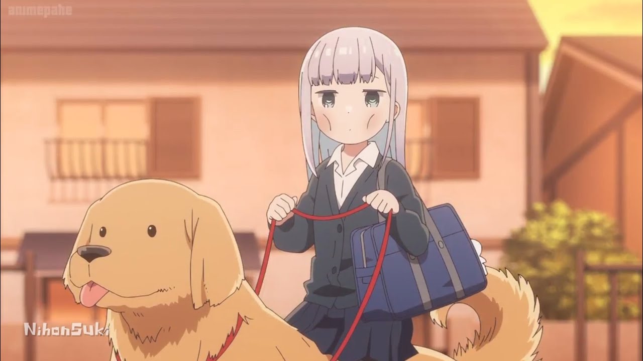 Aharen Ride Her Dog (Nui) to go Home | Aharen-san wa hakarenai ...