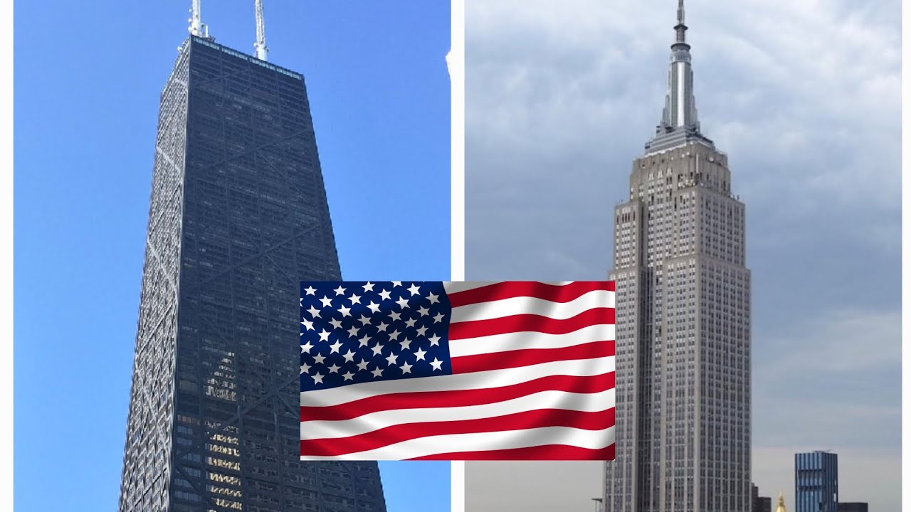 New York City VS Chicago Illinois skyscraper battle - YouTube