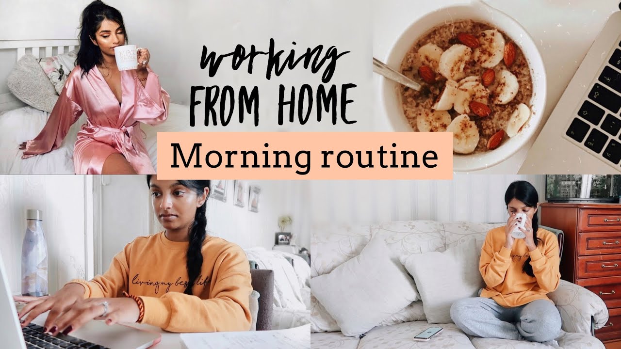 9-5 Working from Home Morning Routine | Quarantine | Nivii06 - YouTube