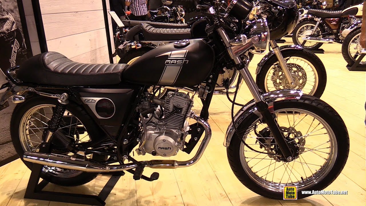 2017 Mash Fifty 50 cc - Walkaround - 2016 EICMA Milan - YouTube