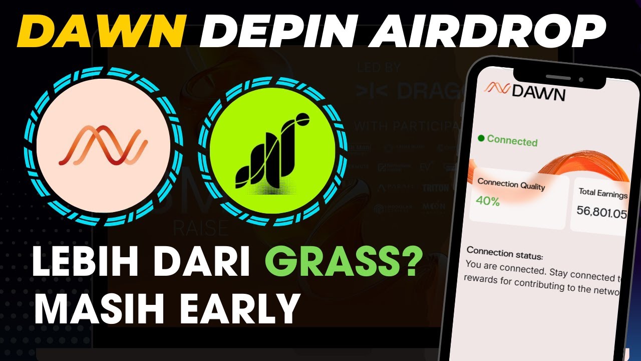 UPDATE DAWN!! AIRDROP DePIN yang bakal Lebih Dari GRASS!? |DAWN DePIN Airdrop!! - YouTube