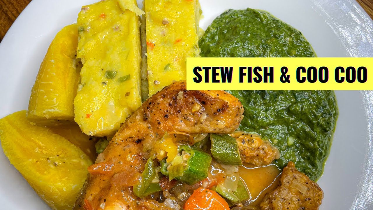 Lets Make Cou Cou with Stewed Fish|| Coo Coo|| - YouTube