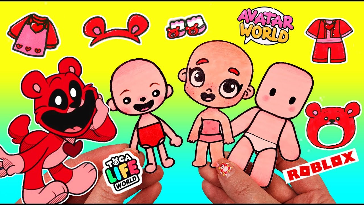 Drawing Bobby Bearhug Human in 3 Styles #smilingcritters #tocaboca # ...