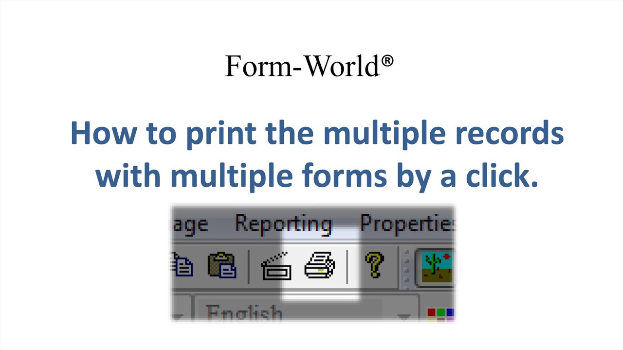 How to print the multiple records with multiple forms by a click. - YouTube