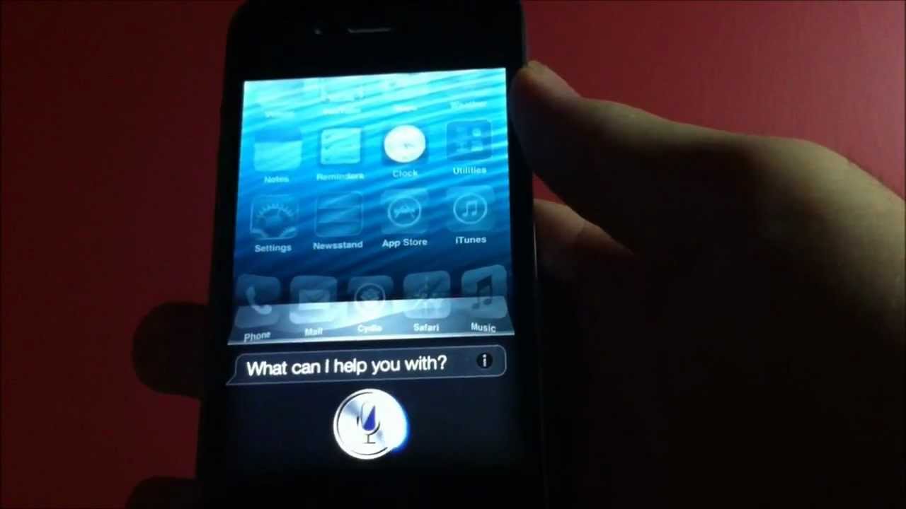 How To Get Siri on iPhone 4/3gs iPad 1/2/3 and iPod 4g using Ac!d Siri ...