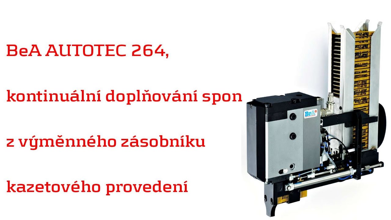 BeA AUTOTEC 264, pro spony typu 155, v délce až 64 mm. - YouTube