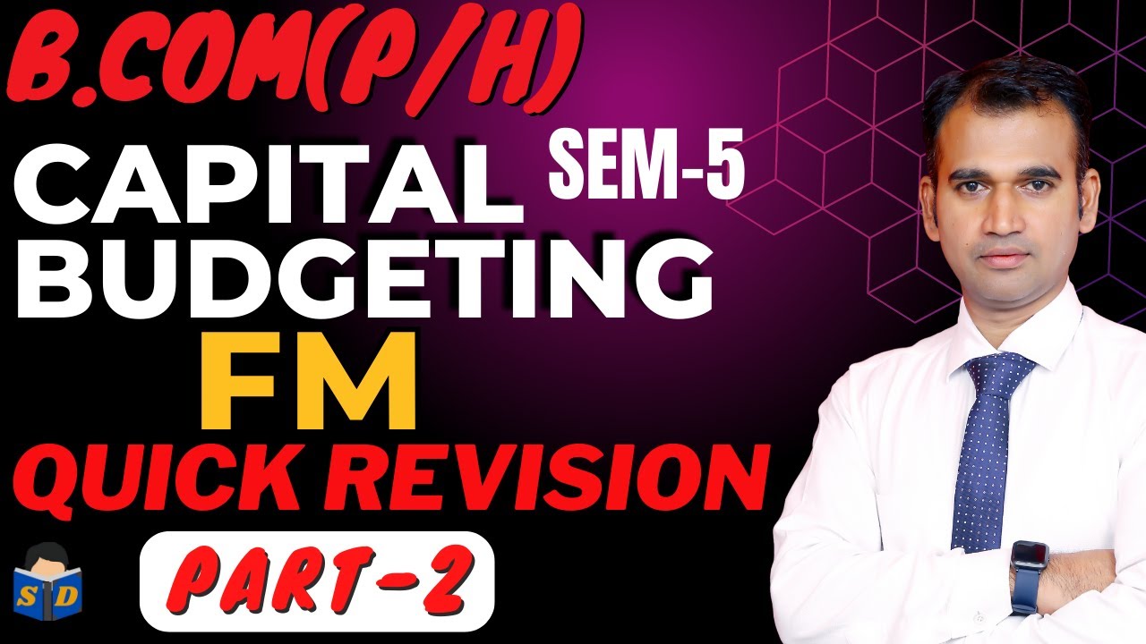 financial management for b.com || part 2 || quick revision || capital ...