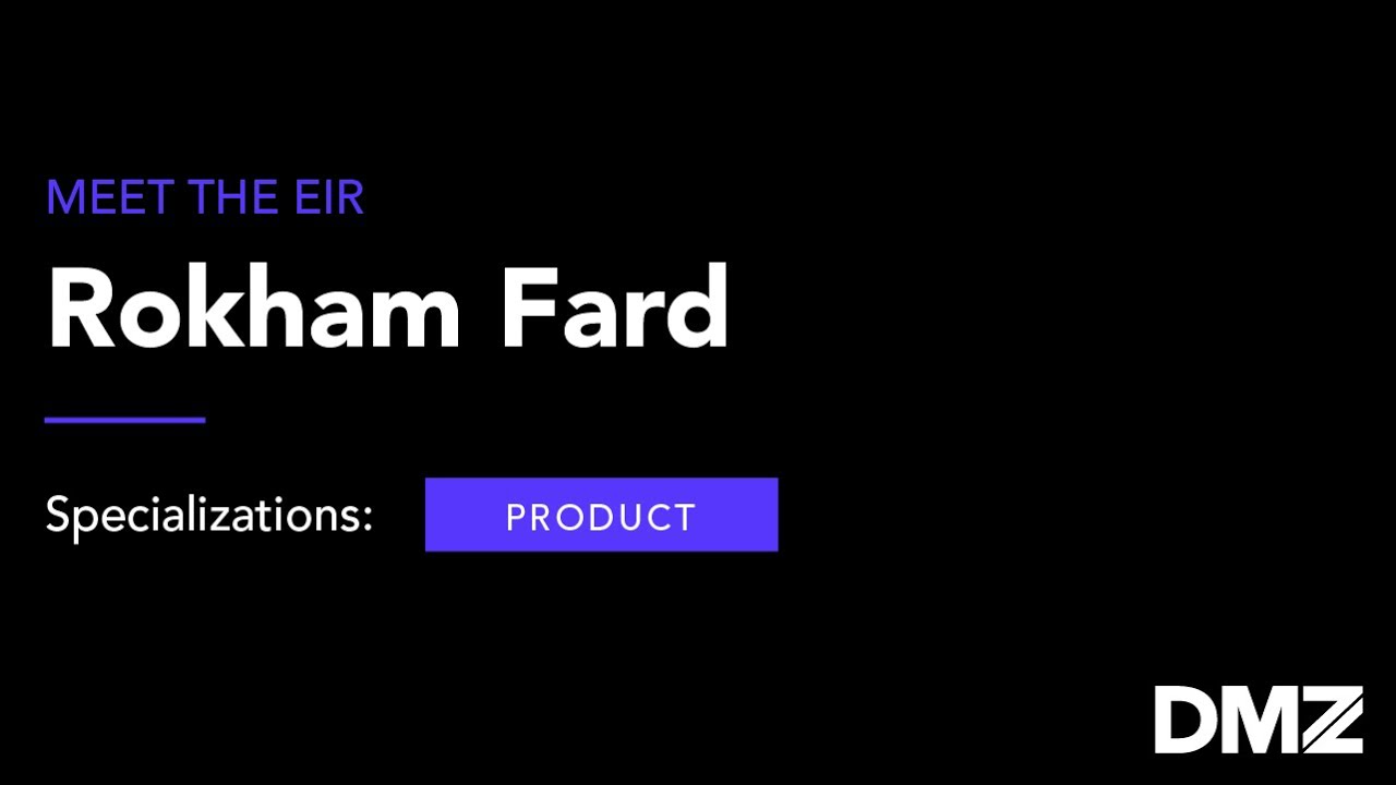 DMZ Experts in Residence | Meet the EiR: Rokham Fard - YouTube