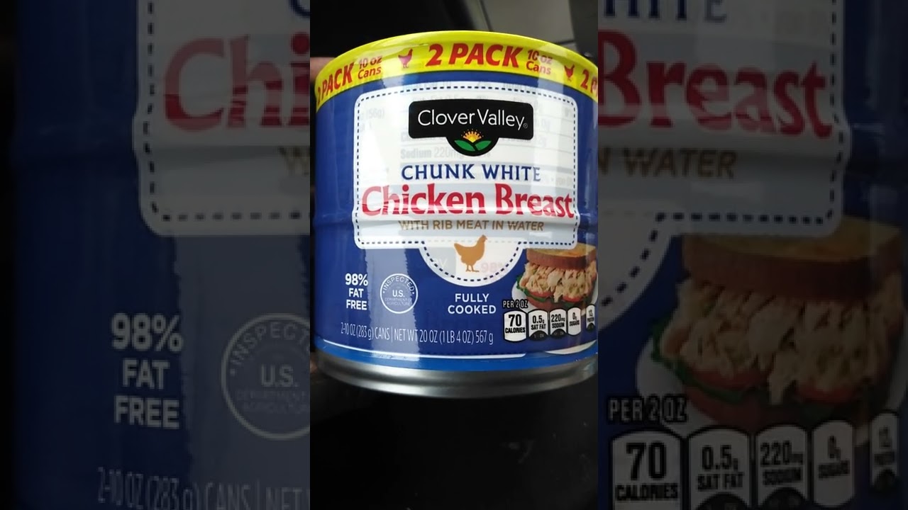 Clover Valley Chunk White Chicken Breast - YouTube