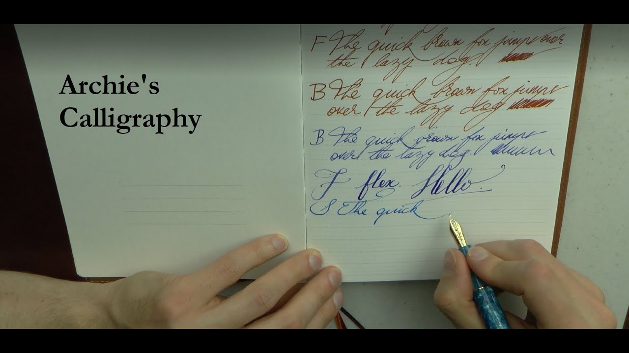 Archie's Calligraphy Notebooks Review - YouTube