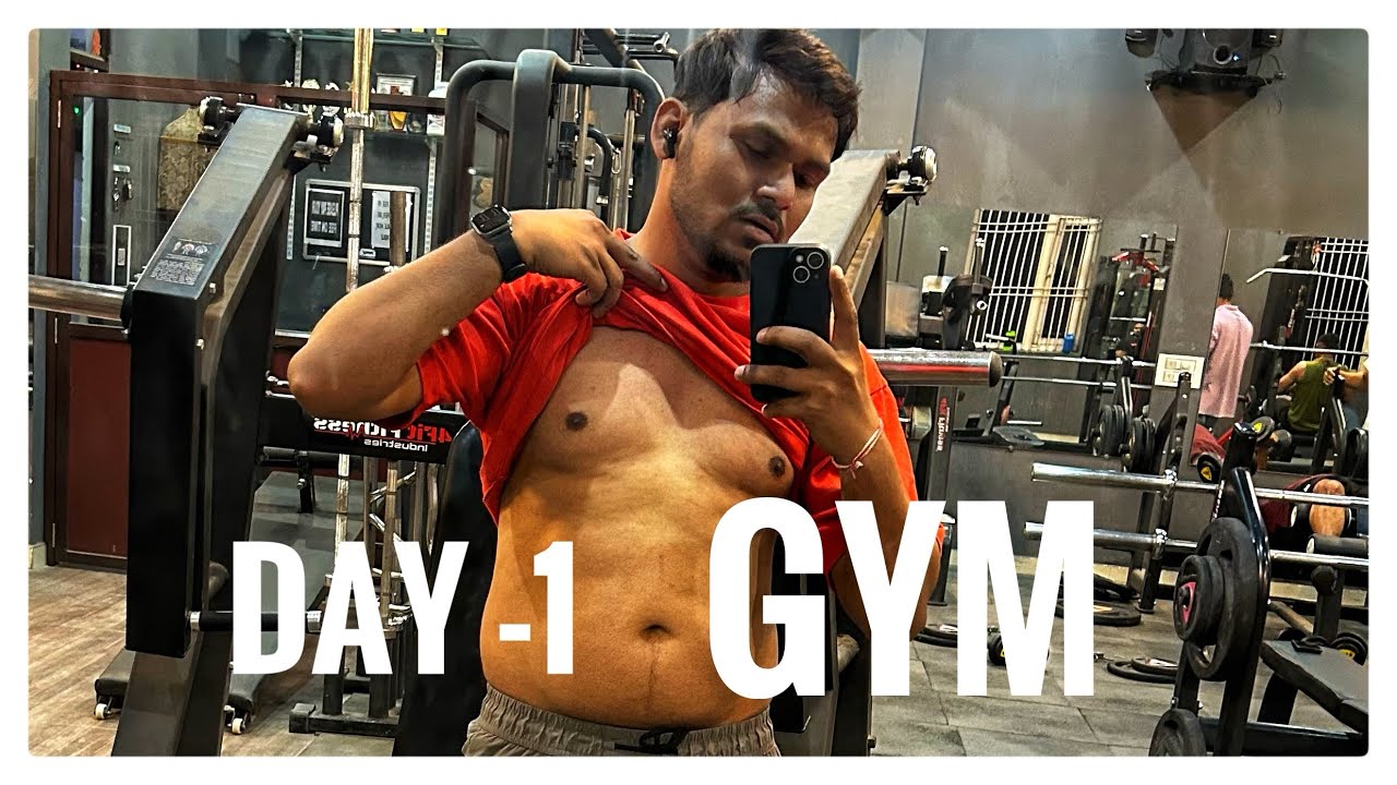 day 1 first day of gym 💪 #day1 #watchtillend#beginners - YouTube