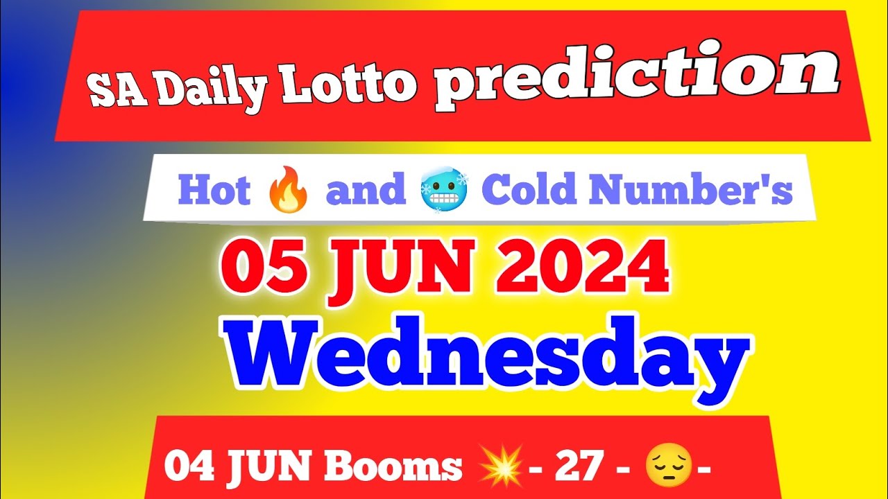 Sa daily lotto prediction for 05 Jun 2024 | south africa daily lotto ...