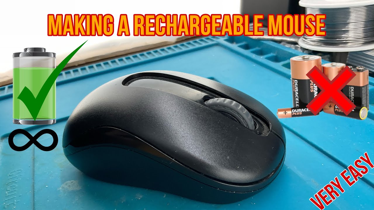Making a rechargeable mouse is very easy and cheap (use infinite mouse ...