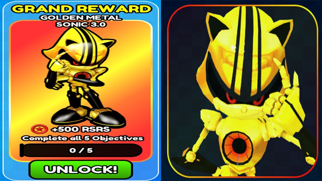 Sonic Speed Simulator - New Event Golden Metal Sonic 3.0 Gameplay ...
