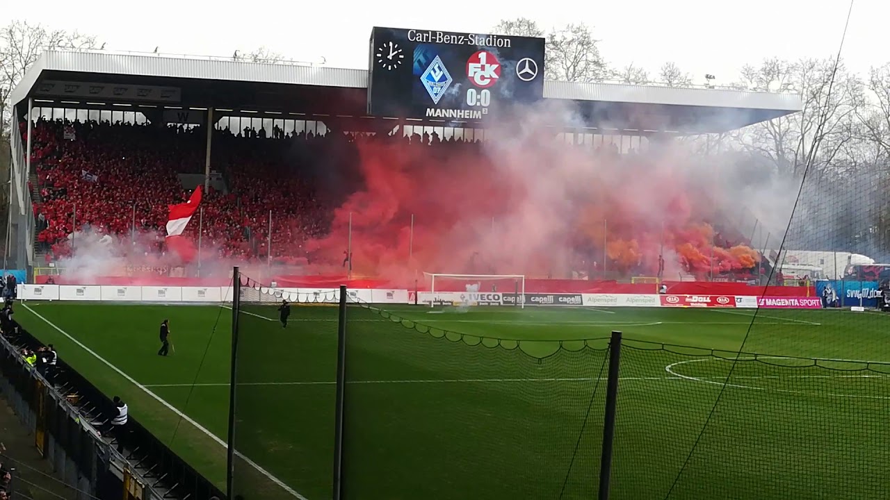 Pyro SV Waldhof Mannheim - 1. FC Kaiserslautern (29.02.2020) - YouTube