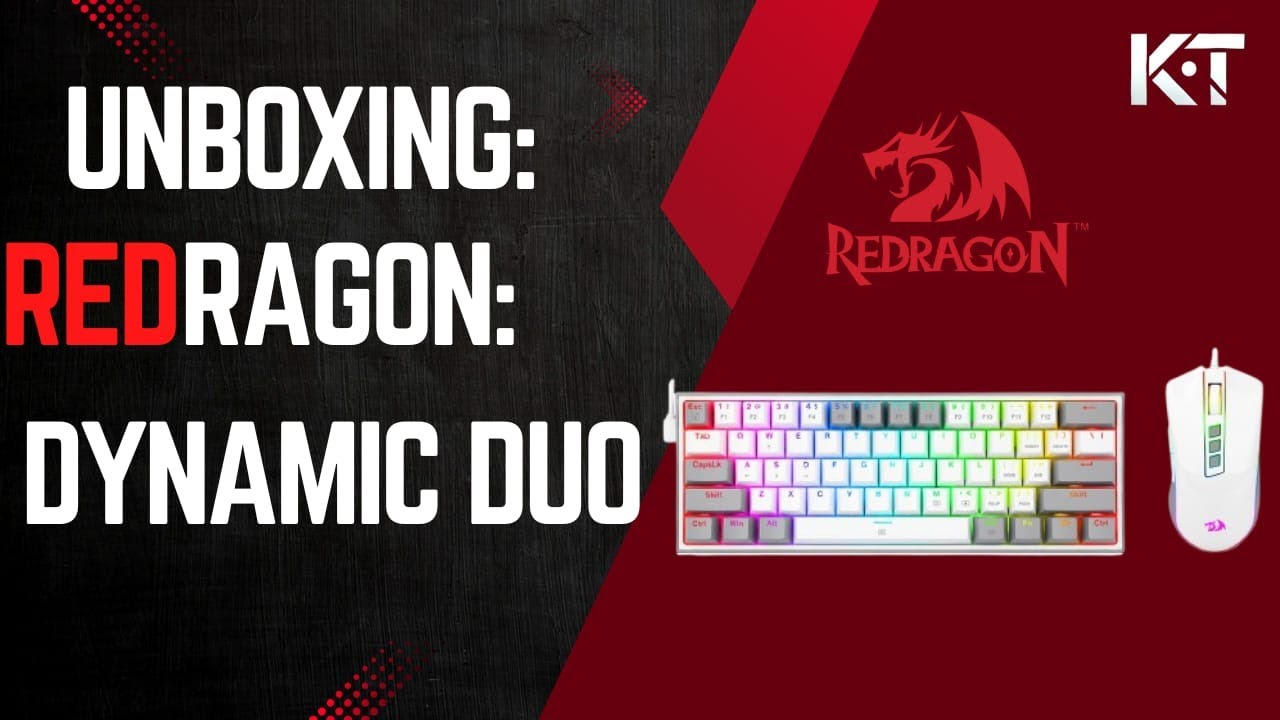 Unboxing Red Dragon Dynamic Duo Kit Tastatura K617 si Mouse S131 - YouTube