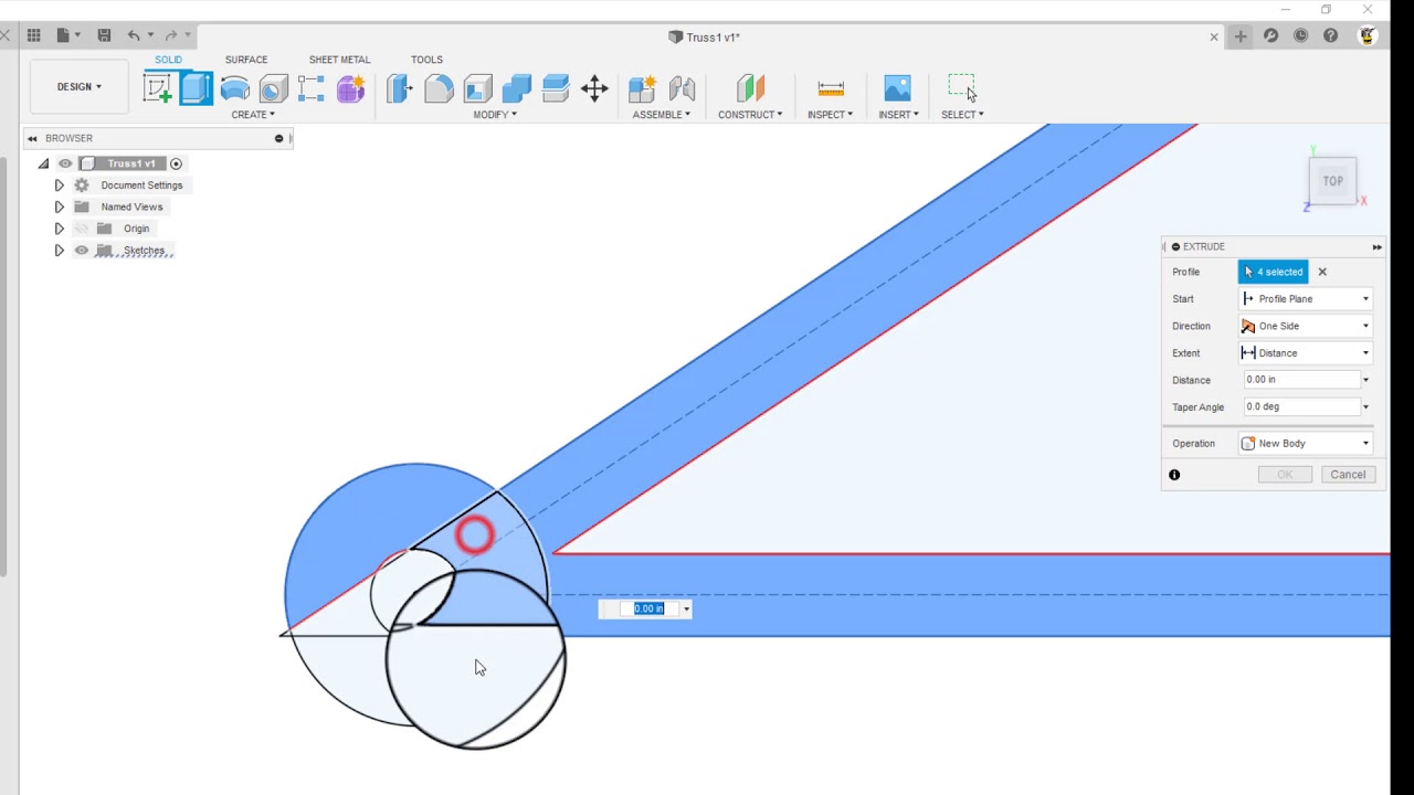 Making a simple truss in Fusion 360 - YouTube