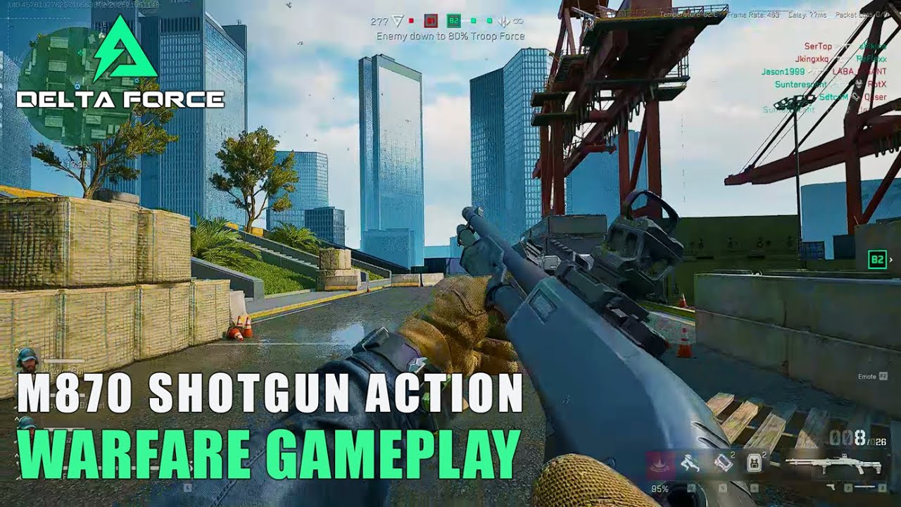 M870 Shotgun Action | Delta Force Warfare - YouTube