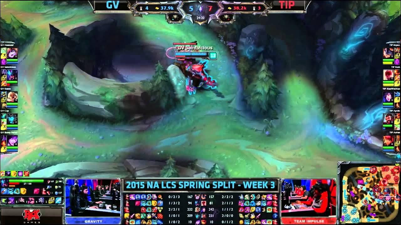 Gravity Gaming vs Team Impulse | S5 NA LCS Spring 2015 Week 3 Day 1 | GV vs TIP W3D1G1 VOD 60FPS ...