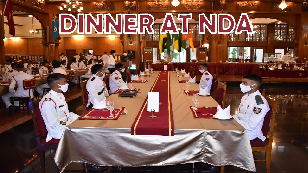 DINNER AT NDA| Life at NDA (National Defense Academy) - YouTube